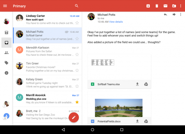 E-Mail-App: Gmail für Android mit gemeinsamer Inbox - Golem.de