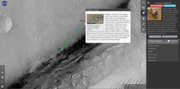 Mars Trek: Nasa zeigt den Mars interaktiv in 3D - Golem.de