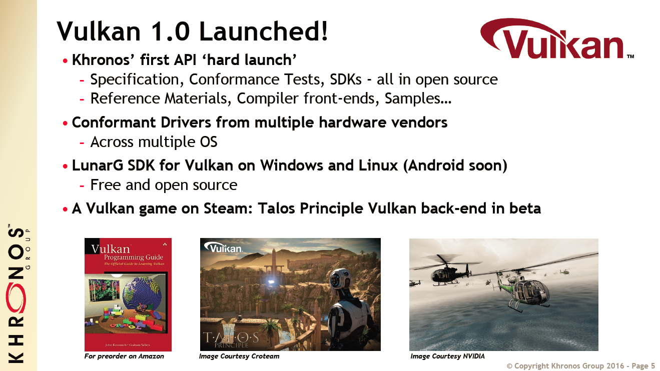 Khronos Group: Spezifikationen des Low-Level-APIs Vulkan veröffentlicht ...