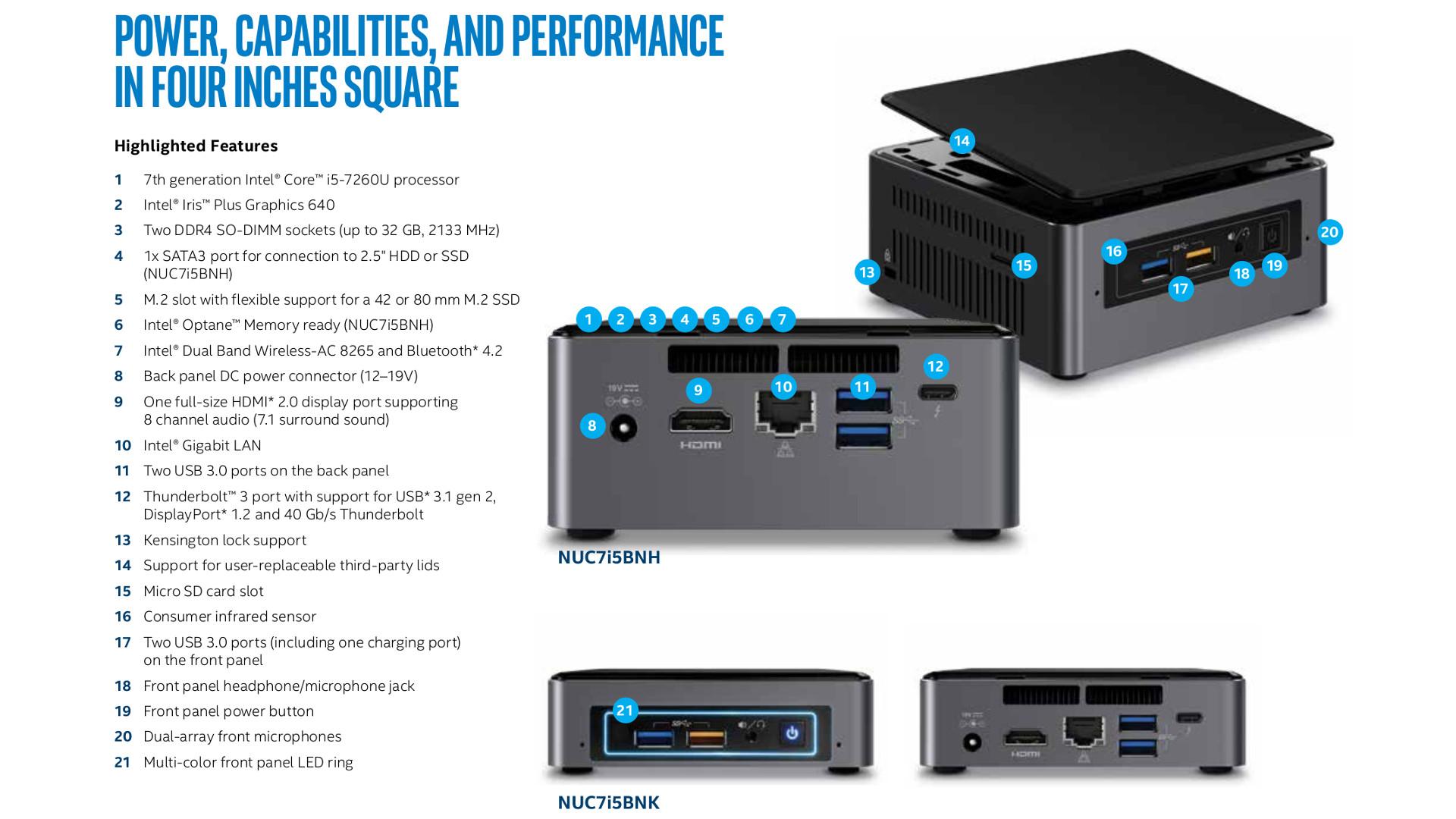 Intel NUC: Mit 28-Watt-Kaby-Lake, Iris-Plus-Grafik und Thunderbolt 3 ...