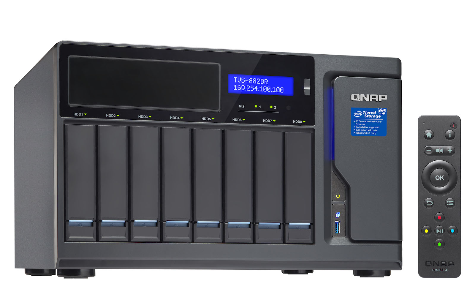 Qnap TVS-882BR: NAS-Systeme mit Blu-ray-Laufwerk und Thunderbolt 3 - Golem.de