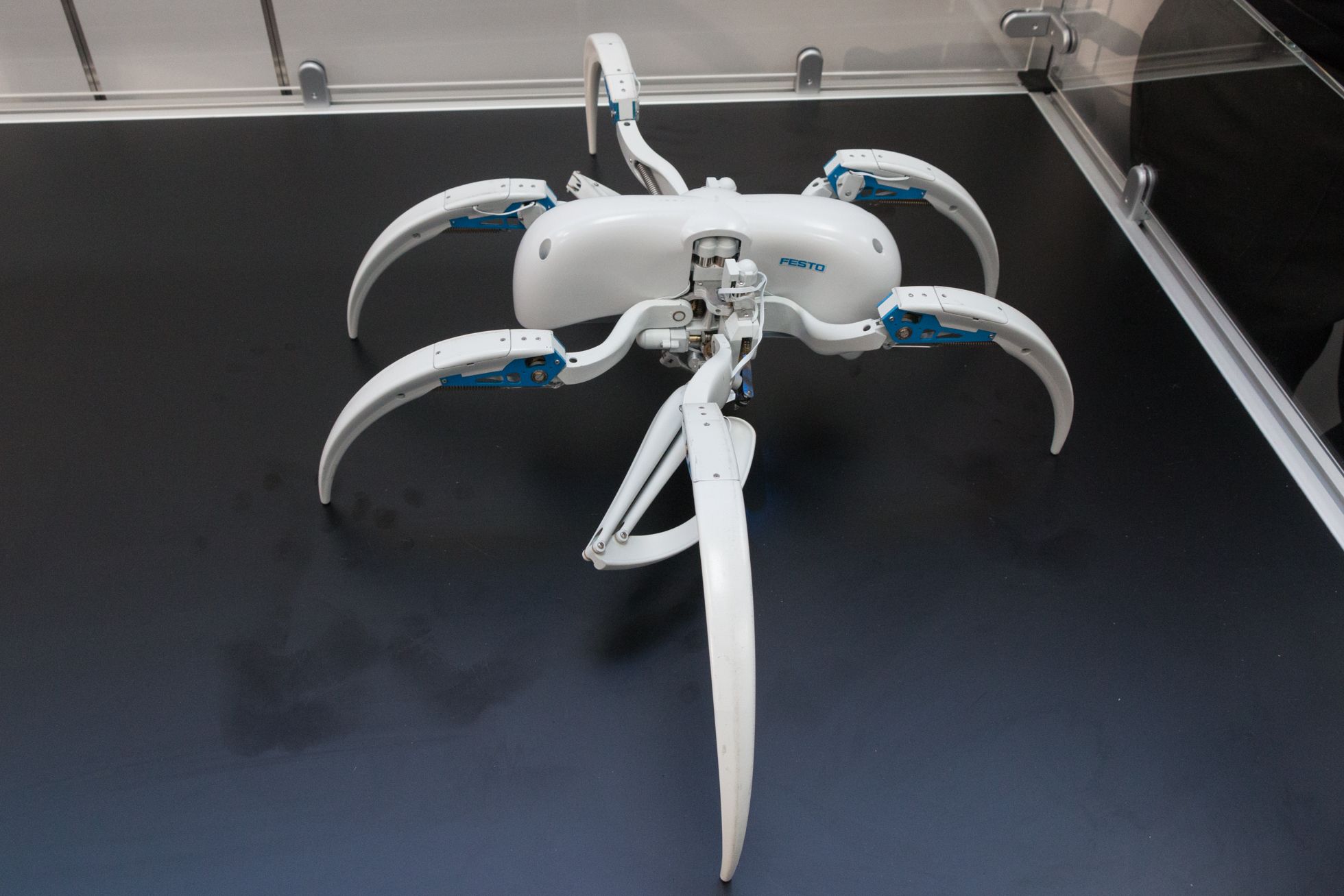 Bionic Wheel Bot: Festos Spinnenroboter rollt und läuft - Golem.de