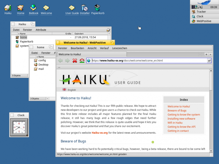 Haiku Beta 1 angesehen: BeOS in modernem Gewand - Golem.de