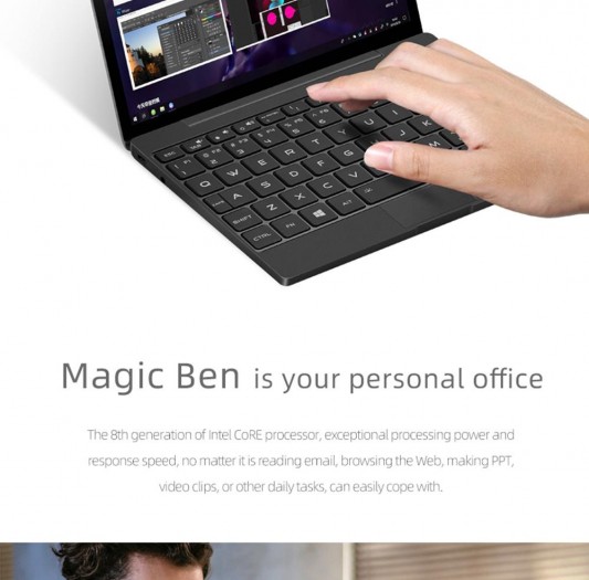 Magic-Ben Mag1: Winziges Notebook hat hochauflösendes 9-Zoll-Panel ...