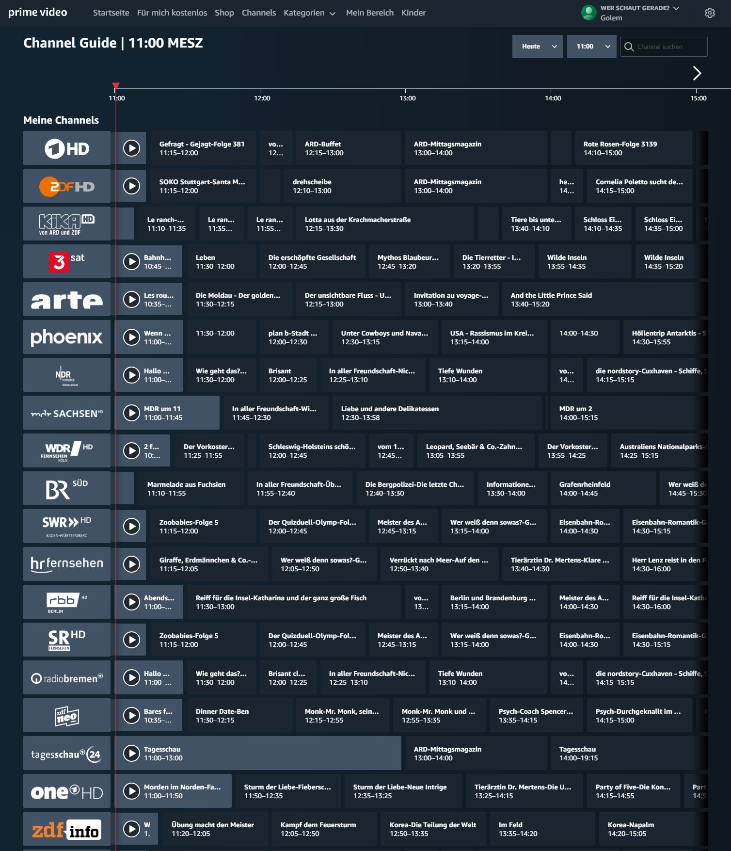 Amazon Prime Video: TV-Sender von ARD und ZDF in HD-Auflösung ohne ...