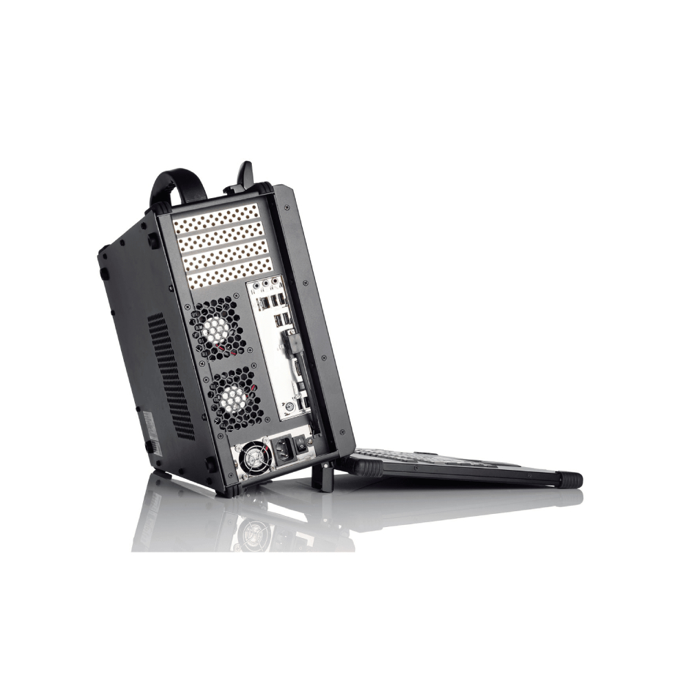 AMD Threadripper: Workstation im Koffer hat Display, Tastatur und 64 ...