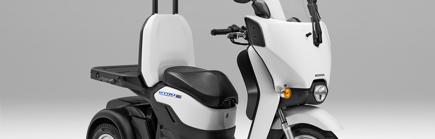 Gyro Canopy E: Honda bringt überdachten E-Roller mit Wechselakkus ...