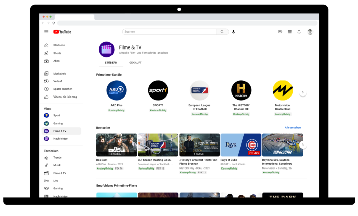 Youtube wird zum Marktplatz für Streamingabos