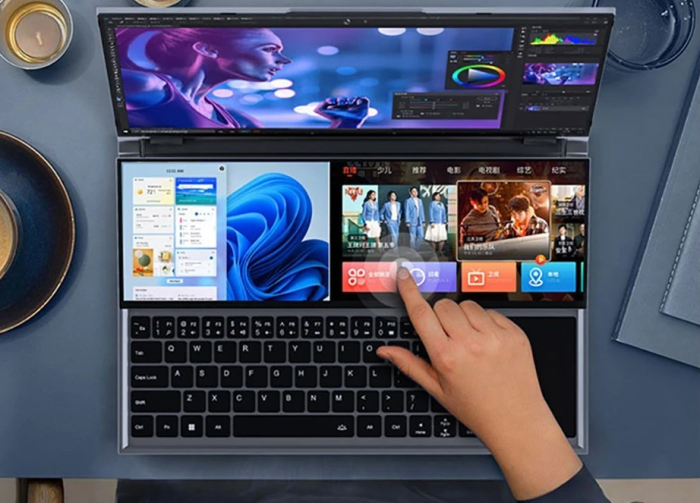 N-One Nbook Fly: Ein Notebook mit zwei Bildschirmen für 715 Euro - Golem.de