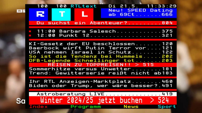 Fernsehen und Teletext: Magenta TV und Waipu TV zeigen Videotext - Golem.de