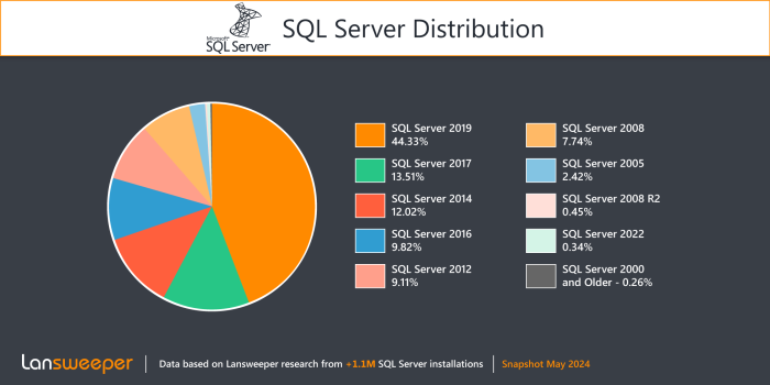 Datenbanken: Ein Fünftel der Microsoft-SQL-Server im Netz sind veraltet ...