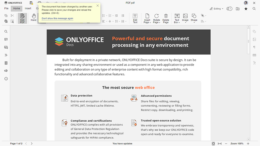 Anzeige: Mit ONLYOFFICE Docs einfach Dokumente im Team bearbeiten - Golem.de