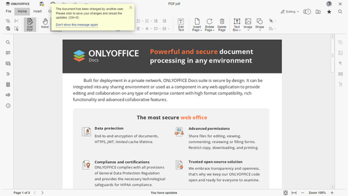 Anzeige: Mit ONLYOFFICE Docs einfach Dokumente im Team bearbeiten - Golem.de